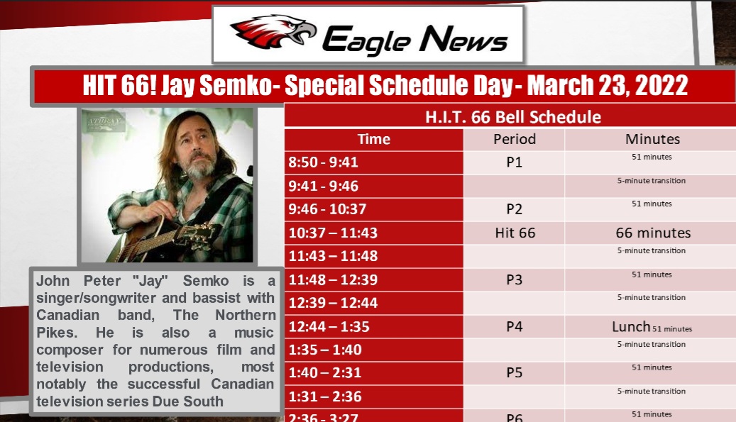 Weyburn Comprehensive hosts Jay Semko! - DiscoverWeyburn.com - Local news, Weather, Sports, Free ...